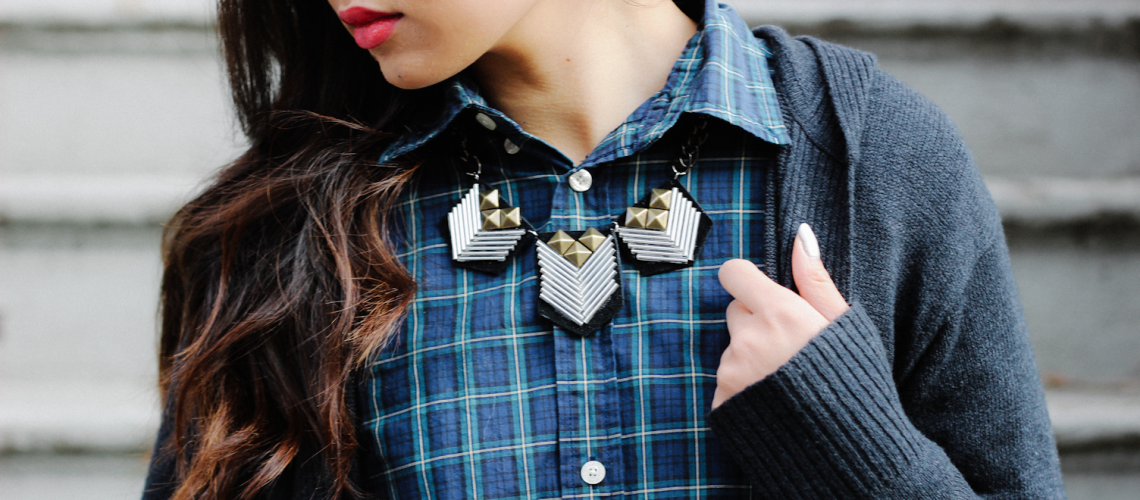 DIY: Chevron Trio Necklace - Wild Amor