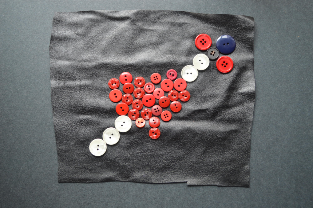 DIY: Button Heart and Sword Patch (Gucci-Inspired)