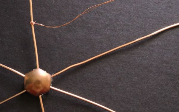 DIY: Copper Spider Web Decor