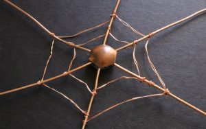 DIY: Copper Spider Web Decor