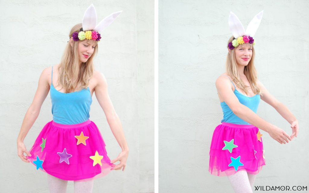 DIY Lisa Frank Halloween Costumes: Bunny Ballerina