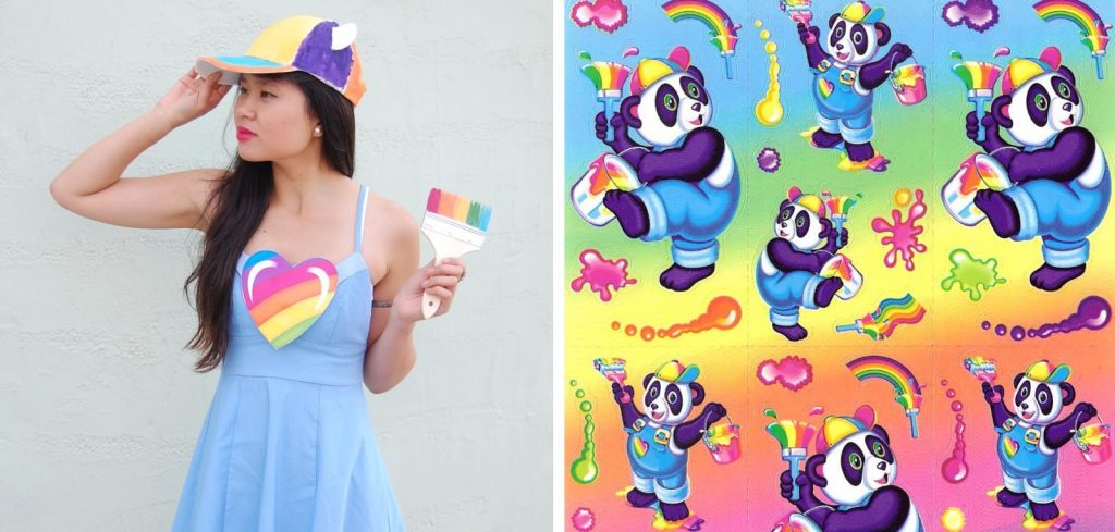 DIY Lisa Frank Halloween Costume: Panda Painter