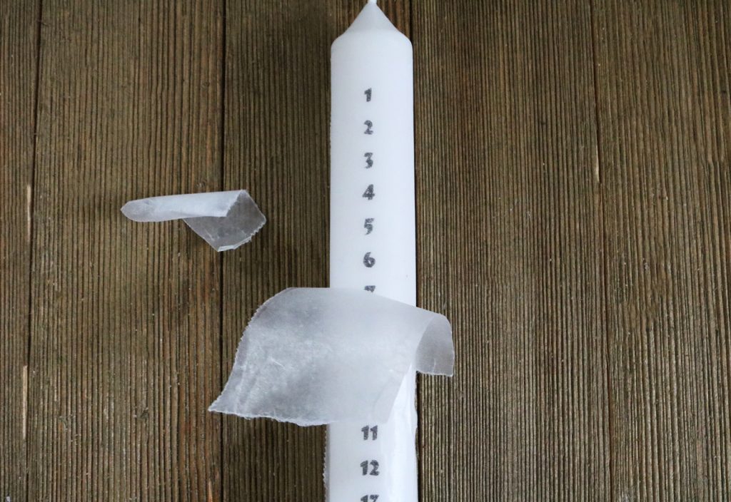 DIY Advent Candle For Christmas